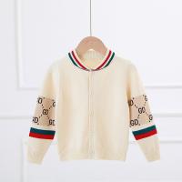 China Unisex Baby Kids Winter Cardigan Sweater Soft Viscose Cotton Blend Sizes 100-140 for sale