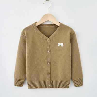 China Customizable Baby Kids Sweater Cardigan Winter Long Sleeve Buttons Unisex 200pcs MOQ for sale