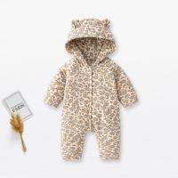 China Unisex Baby Romper Winter Long Sleeve Hoodie 3 Layers Organic Cotton 3-24 Months for sale
