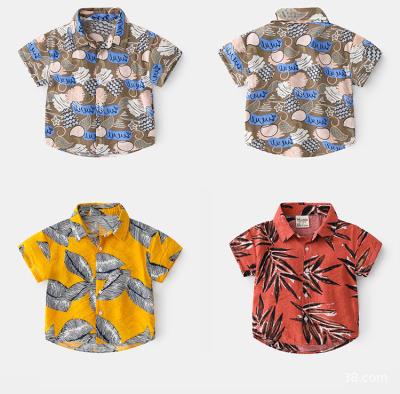 China Mybabybear Kids Cotton Short Sleeve Shirt with Floral Print for Summer 200pcs MOQ for sale