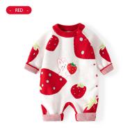 China Wholesale 100% Cotton Baby Romper Long Sleeve Bodysuit Infant Sweater Onesie Autumn Winter Custom Size for sale