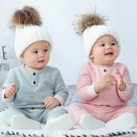 China 100% Cotton Baby Sleepwear Sets Long Sleeve 2 Piece Kids Clothing 4 Colors 0-24 Months for sale
