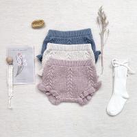 China Baby Knitted Cotton Shorts for Toddler Girls Soft Comfortable Daily Wear 100% Cotton for sale