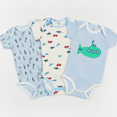 China Wholesale 100% Cotton Baby Rompers Bodysuits for 0-24 Months Newborn Toddler Clothing for sale
