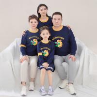 China Parent-Child Embroidery Sweater Cotton Blend Pullover Winter Casual Family Wear 300pcs MOQ for sale