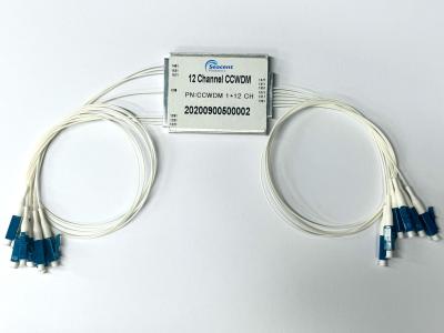 China 12 CH CCWDM 1271-1371nm，1471-1571nm Wavelength Low Insertion Loss for sale