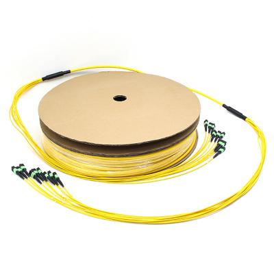 China 72F MPO Trunk Cable High-Density Pre-Terminated With 6x MPO Connectors for sale