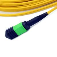 China 24F MPO-LC Staggered Harness Cable Assembly Supports 10/40/100G High‑Density Data Center for sale