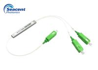 China Micro Type 1x2 Fiber Optic Splitter PLC Splitter For Passive Optical Network for sale