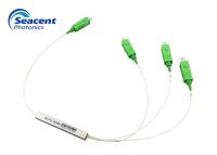 China Seacent Fiber Optic PLC Splitter , 1x3 Plc Mini Type With SC/APC Connector for sale
