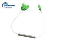 China Seacent Fiber Optic PLC Splitter , 1x3 Plc Mini Type With SC/APC Connector for sale