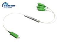 China Seacent Fiber Optic PLC Splitter , 1x3 Plc Mini Type With SC/APC Connector for sale