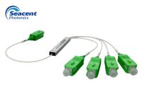 China Micro PLC Planar Lightwave Circuit Splitter 1x4 Type With SC/APC Connectors for sale