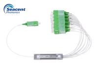 China 1x12 Mini Fiber Optic PLC Splitter Excellent Channel Uniformity With SC/APC Connector for sale