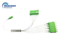 China 1x12 Mini Fiber Optic PLC Splitter Excellent Channel Uniformity With SC/APC Connector for sale