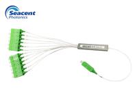 China 1x12 Mini Fiber Optic PLC Splitter Excellent Channel Uniformity With SC/APC Connector for sale