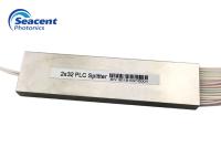 China Compact Design Fiber Optic PLC Splitter Steel Tube 2x32 With SC/APC Connector for sale