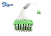 China Compact Design Fiber Optic PLC Splitter Steel Tube 2x32 With SC/APC Connector for sale