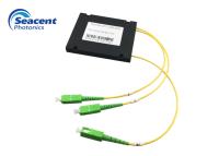 China Single Mode Cassette PLC Splitter 1x2 Plc Optical Splitter 2.00mm for sale