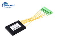 China 2.00mm 1x8 Fiber PLC Splitter Abs Plastic Splitter For Passive Optical Network for sale