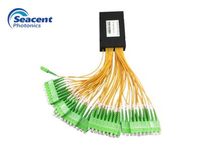 China 2.00mm ABS 1x64 Cassette PLC Splitter Low Polarization Dependent Loss for sale
