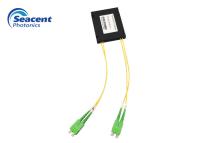 China 2X2 2.00mm ABS PLC Splitter Module Certified By Telcordia GR.1209 And GR.1221 for sale