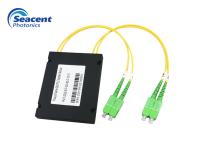 China 2X2 2.00mm ABS PLC Splitter Module Certified By Telcordia GR.1209 And GR.1221 for sale