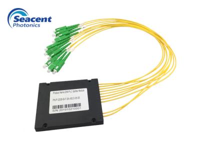 China FTTH FTTB FTTX PON 2X8 Cassette PLC Splitter SC APC Connector type for sale