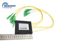 China FTTH FTTB FTTX PON 2X8 Cassette PLC Splitter SC APC Connector type for sale