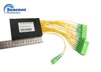 China Low Insertion Loss Abs Box Plc Splitter 2.00mm 2x32 Optical Splitter for sale