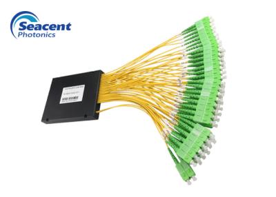 China Low Insertion Loss Cassette PLC Splitter 2X64 For FTTX PON network for sale
