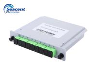 China 1x8 Fiber Optic PLC Splitter Box Insertion Module 0.9mm With SC APC Connector for sale
