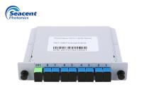 China 0.9mm 0.5m Cassette PLC Splitter 1x8 Plug In SC APC Connector for sale