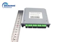 China 1x8 Fiber Optic PLC Splitter Box Insertion Module 0.9mm With SC APC Connector for sale