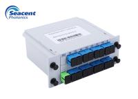 China Compact Design 0.9mm 0.5m 1x16 Plc Splitter Plug In FTTH Fiber Splitter for sale