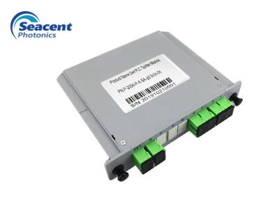 China Compact design 7.8dB Cassette PLC Splitter 2x4 For Passive Optical Network for sale