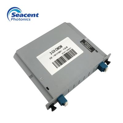 China 2 Channels CWDM Mux Demux 1270~1610nm Wavelength High Isolation for sale