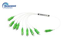 China Low Insertion Loss PLC Optical Fiber Splitter , Steel Tube 1x8 Plc Splitter for sale