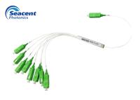China Low Insertion Loss PLC Optical Fiber Splitter , Steel Tube 1x8 Plc Splitter for sale
