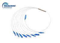 China Low Insertion Loss PLC Optical Fiber Splitter , Steel Tube 1x8 Plc Splitter for sale