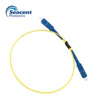China UPC Fiber Optic Patch Cord , Single Mode Simplex SC To SC Fiber Jumper for sale