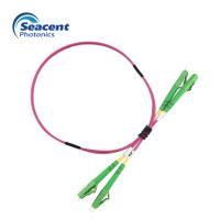China Multimode Duplex Fiber Optic Patch Cord , APC Polish LC To LC Fiber Jumpers for sale