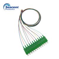 China Durable Fiber Optic Pigtail 12 Color Beam With ST/APC Or FC/APC Connector for sale