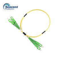 China Sc To Sc APC Fiber Optic Patch Cord Single Mode Duplex 0.5m 1.0m 1.5m for sale