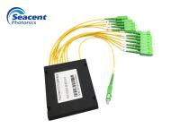 China 1x12 ABS PLC Splitter Module For Passive Optical Networks Wired TV Internet for sale