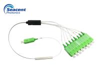 China 1x8 Branch Type Fiber Optic Plc Splitter Good Channel Uniformity 1260-1650 Nm for sale