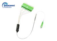 China 1x8 Branch Type Fiber Optic Plc Splitter Good Channel Uniformity 1260-1650 Nm for sale