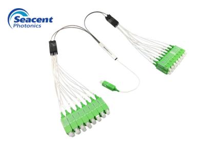 China High Stability 2x8 Micro Fiber Optic PLC Splitter With Compact Design for sale