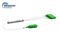 China Mini Type 1x4 Fiber Optic Plc Splitter With SC/APC Connector Low Insertion Loss for sale