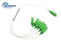 China 1x6 Plc Fiber Optic Splitter / Fiber Optic Audio Cable Splitter for sale